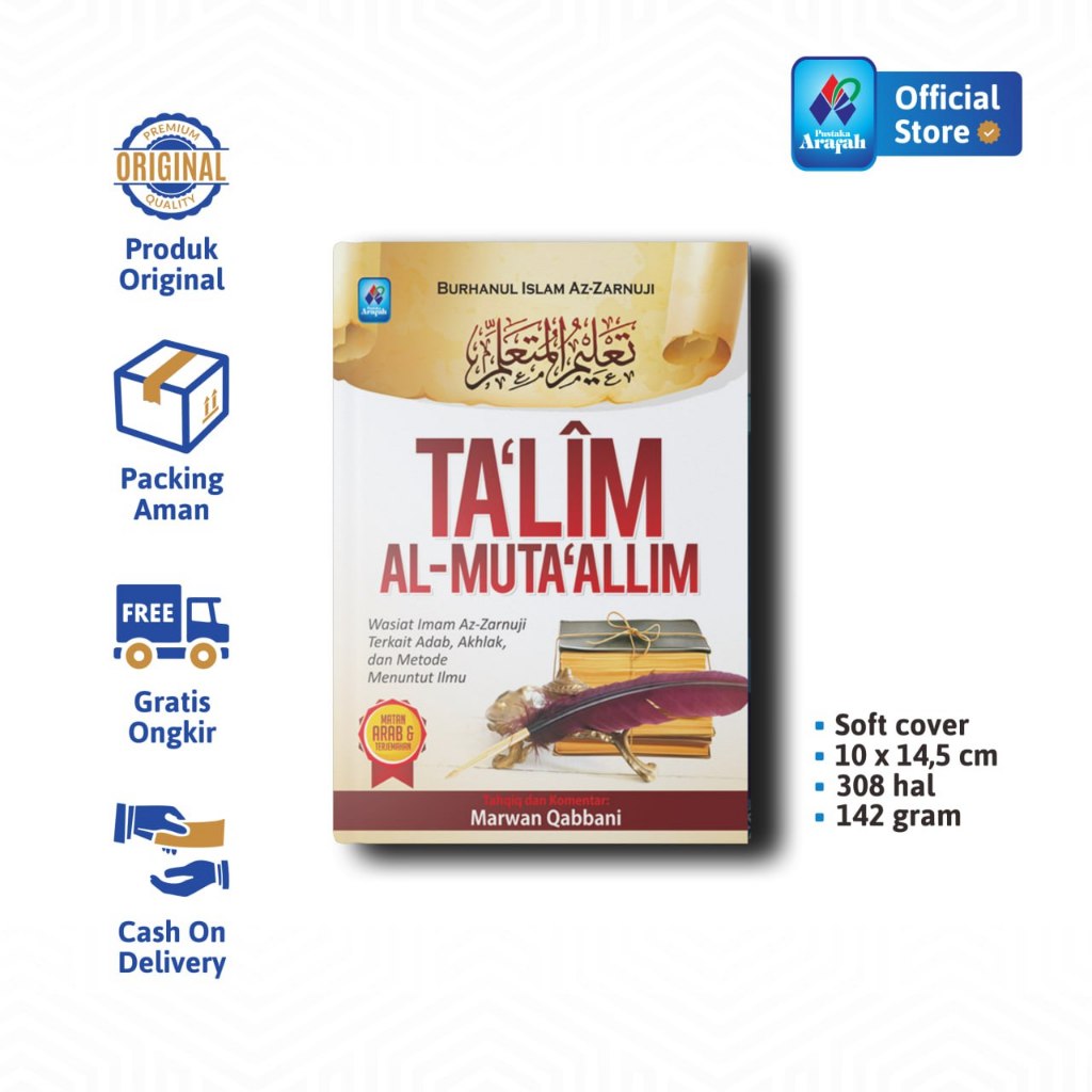 Jual Ta'lim Al-Muta'allim Karya Imam Zarnuji Buku Saku Taklim Mutaallim Adab Murid Belajar ...