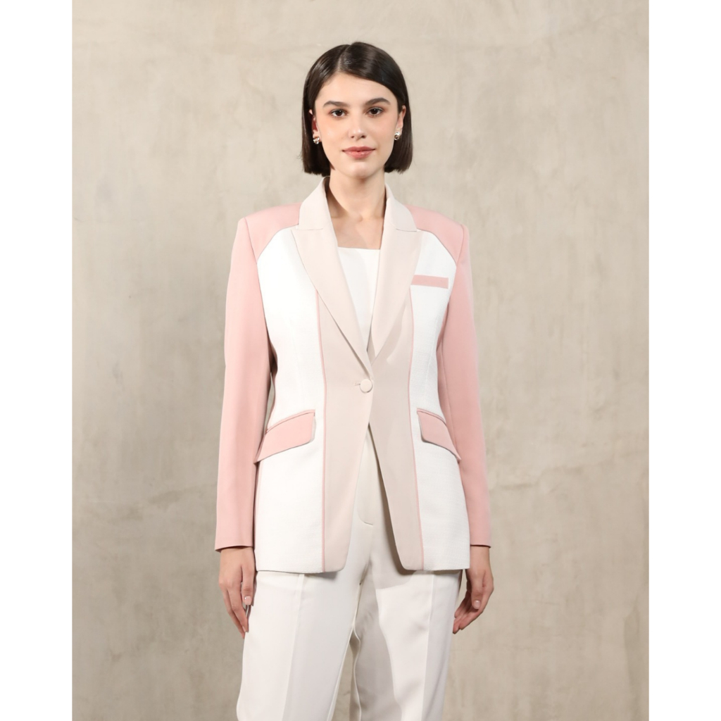 Jual INVIO Jennie Multicolor Textural Blazer | Jas Wanita - Classy ...