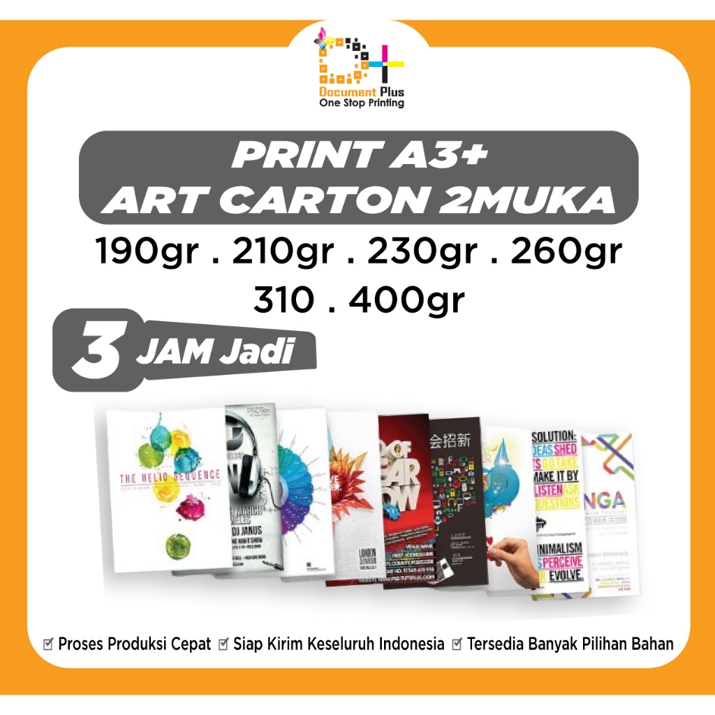 Jual CETAK POSTER KERTAS ART CARTON A3+ FULL COLOR TERMURAH CUSTOM ...