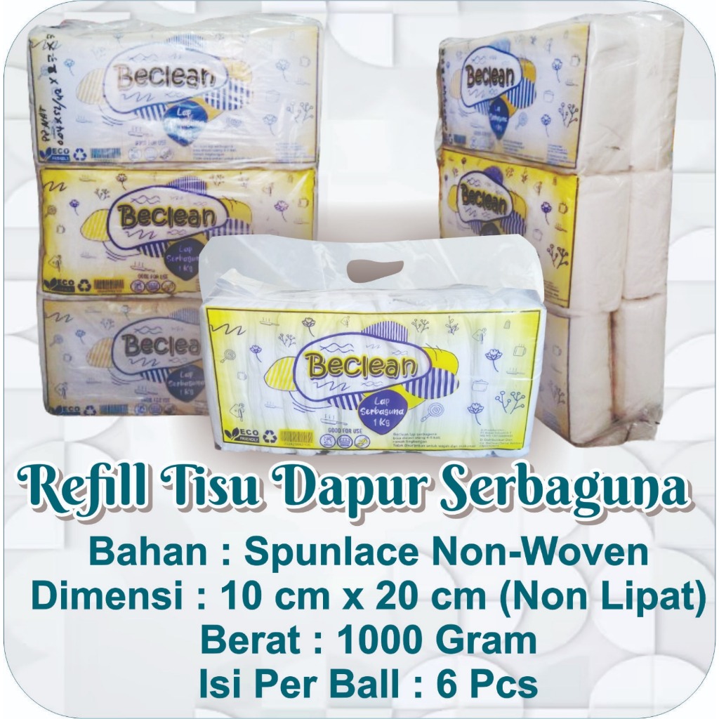 Jual Tisu Kompor BECLEAN 1kg ukuran 20*10 Tisu Dapur Serbaguna | Shopee ...