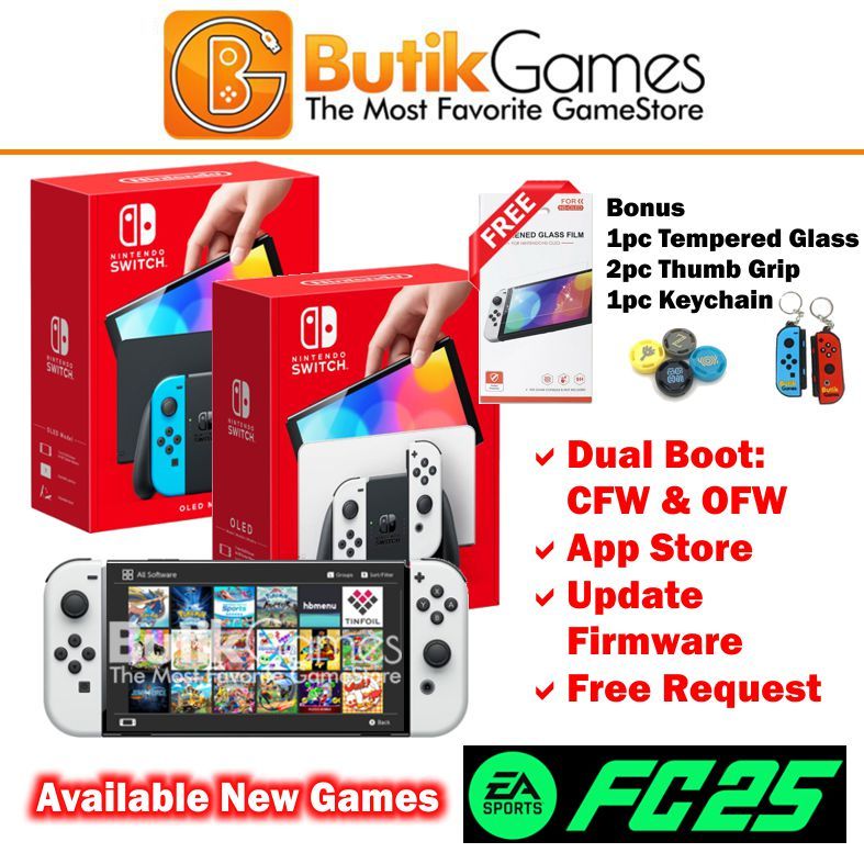 Jual Nintendo Switch OLED Cfw 128GB 256GB 512GB Full Game | Shopee Indonesia