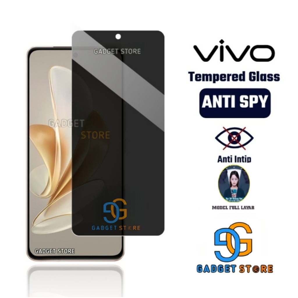Jual Tempered Glass Anti Spy Vivo V29e 5g V9 V11 V15 V15 Pro V20 V21eV23 5g V25 V27e tganti ...