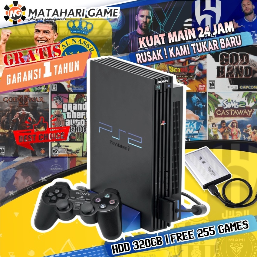 Jual Paket Lengkap Sony PS2 FAT HARDISK USB 500GB | Shopee Indonesia