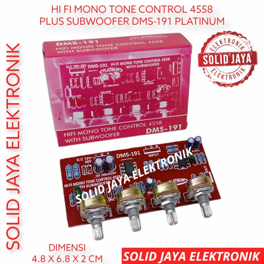 Jual TONE CONTROL MONO SUBWOOFER DMS 191 DMS-191 DMS191 HIFI 4558 TONE ...