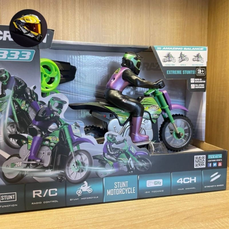 Jual motor remote control motor trail stunt bike | Shopee Indonesia