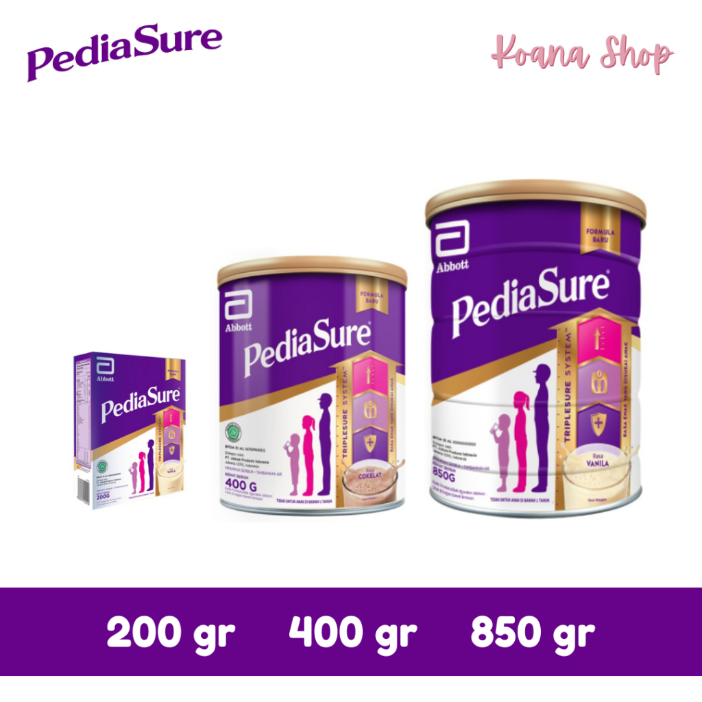 Jual Pediasure Triplesure Susu Formula Pertumbuhan Anak 200 gr/400 gr/850 gr | Shopee Indonesia