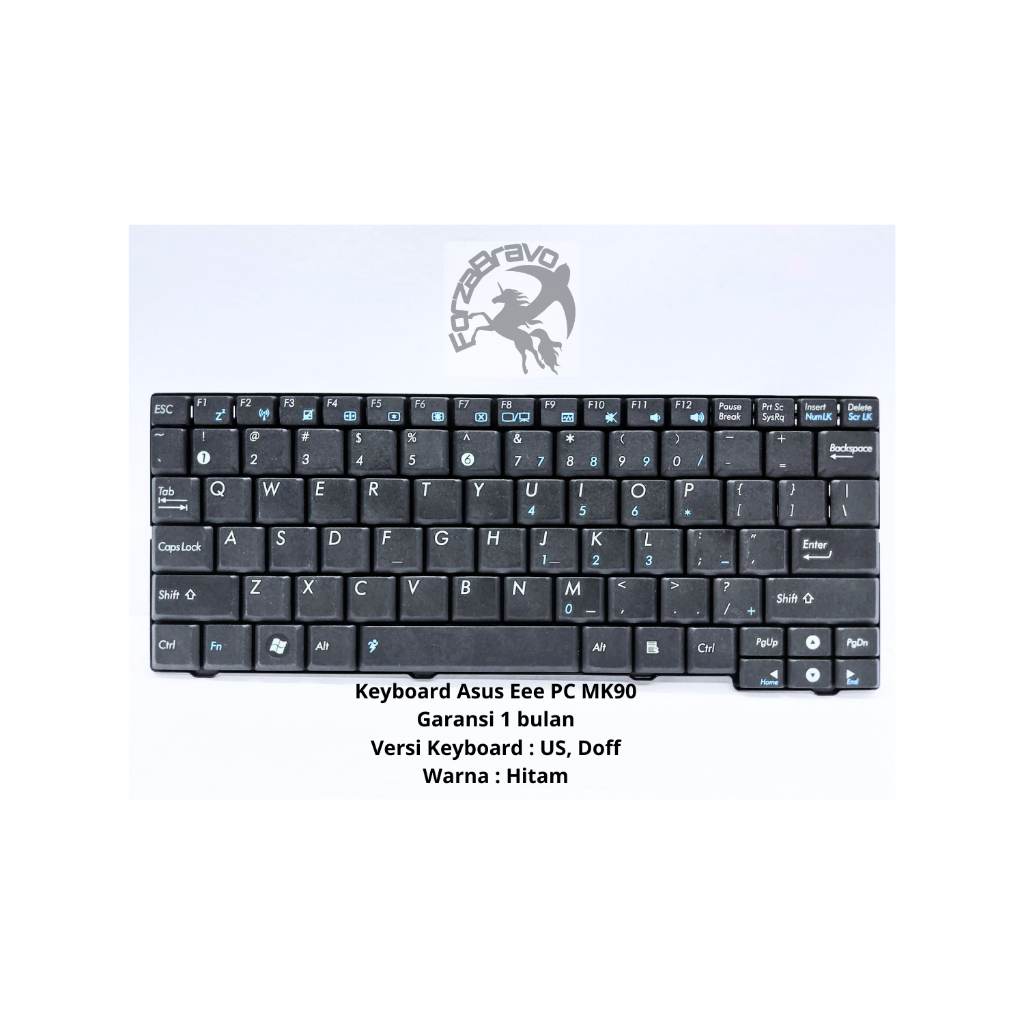 Jual Keyboard Laptop ASUS MK90 EEEPC MK90 EPC MK90H Hitam - Garansi 1 ...