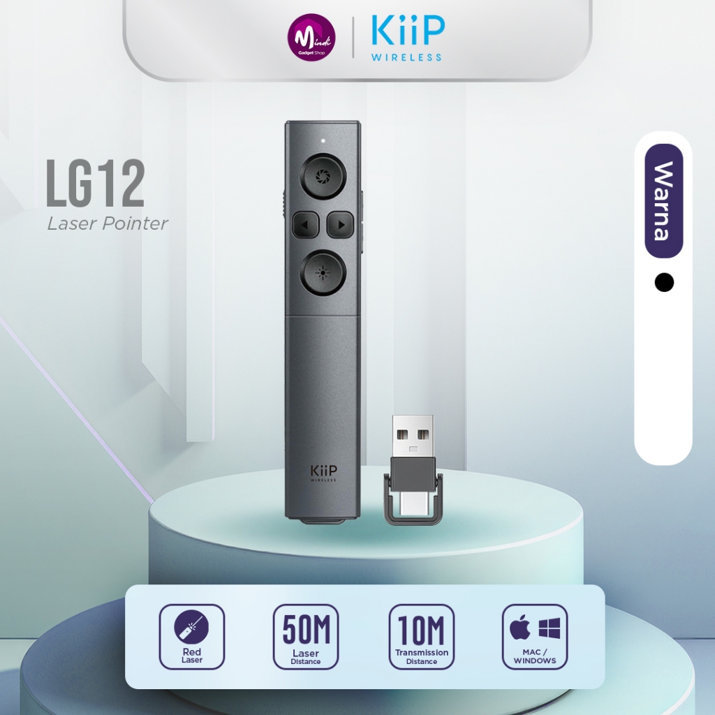 Jual KiiP Wireless LG12 Smart Laser Pointer 2-In-1 Type-C and USB ...