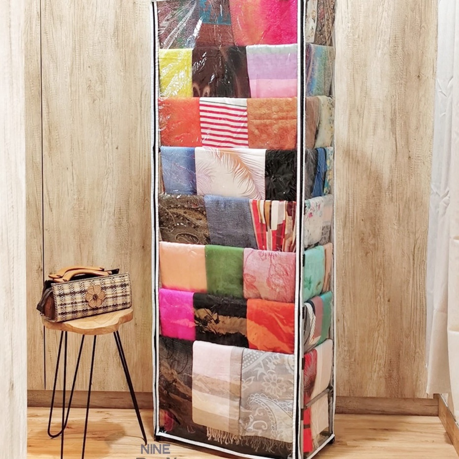 Jual PRODUK TREND Nine Box rak hijab rak jilbab rak pita rak kertas ...