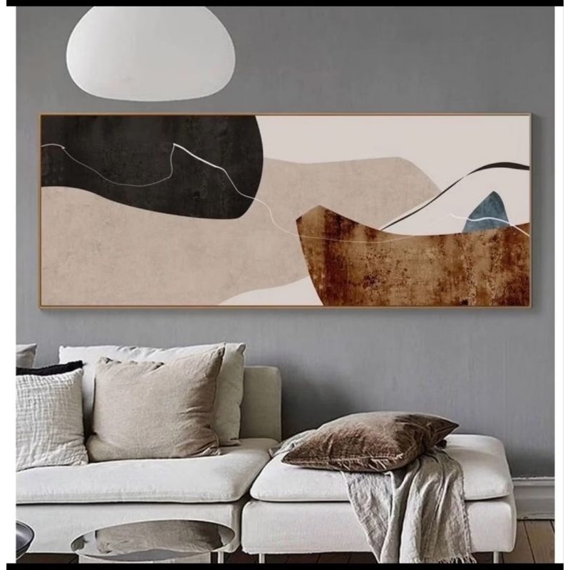 Jual Lukisan Dinding Abstrak Tekstur Timbul Tebal Modern art Estetik ...