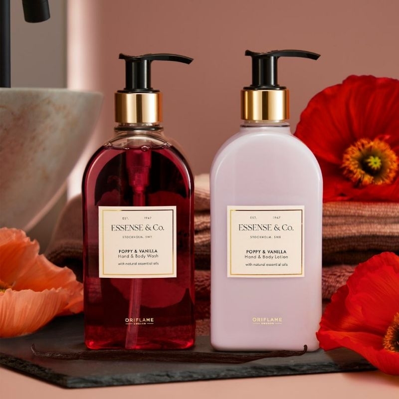 Jual Essense & Co Poppy & Vanilla Hand & Body Wash/Hand & Body Lotion ...
