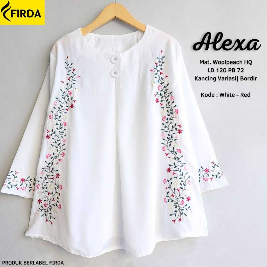 Jual RESTOCK !! AMEERA JUMBO BLOUSE ATASAN WANITA PUTIH LENGAN PANJANG ...