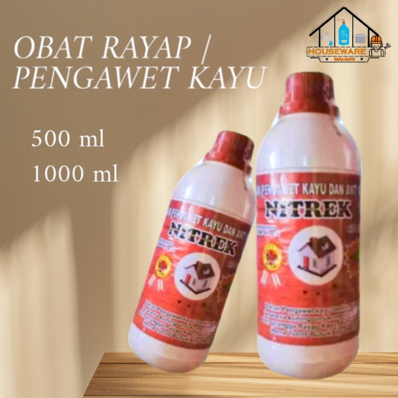 Jual Obat Rayap Pengawet Kayu Totor Tanaman NITREK 500ml 1000ml ...