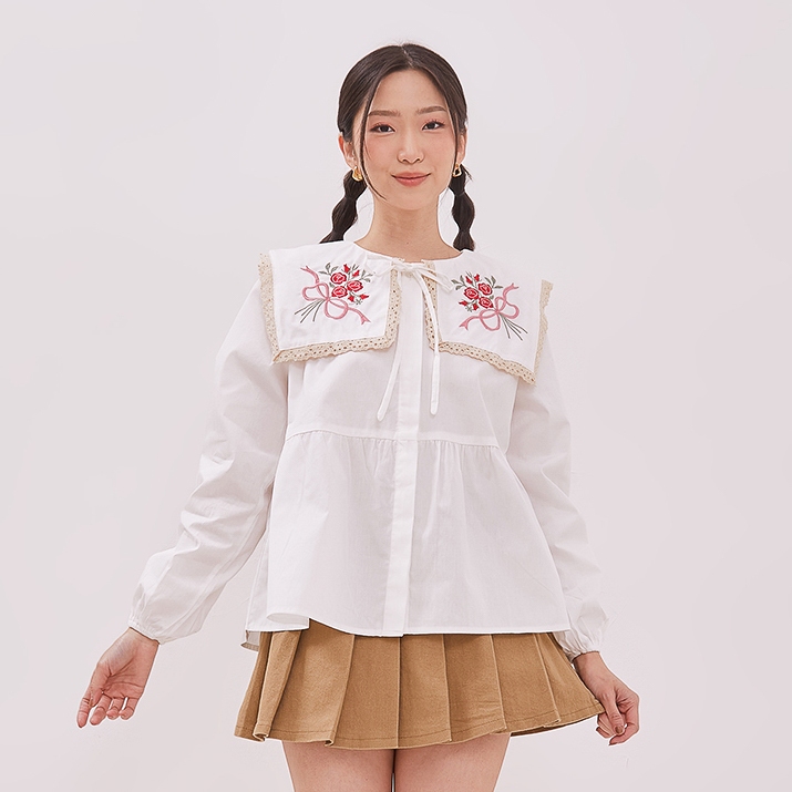 Jual Roseanne Blouse 025 | Wilexa official | Kemeja wanita | Shopee ...