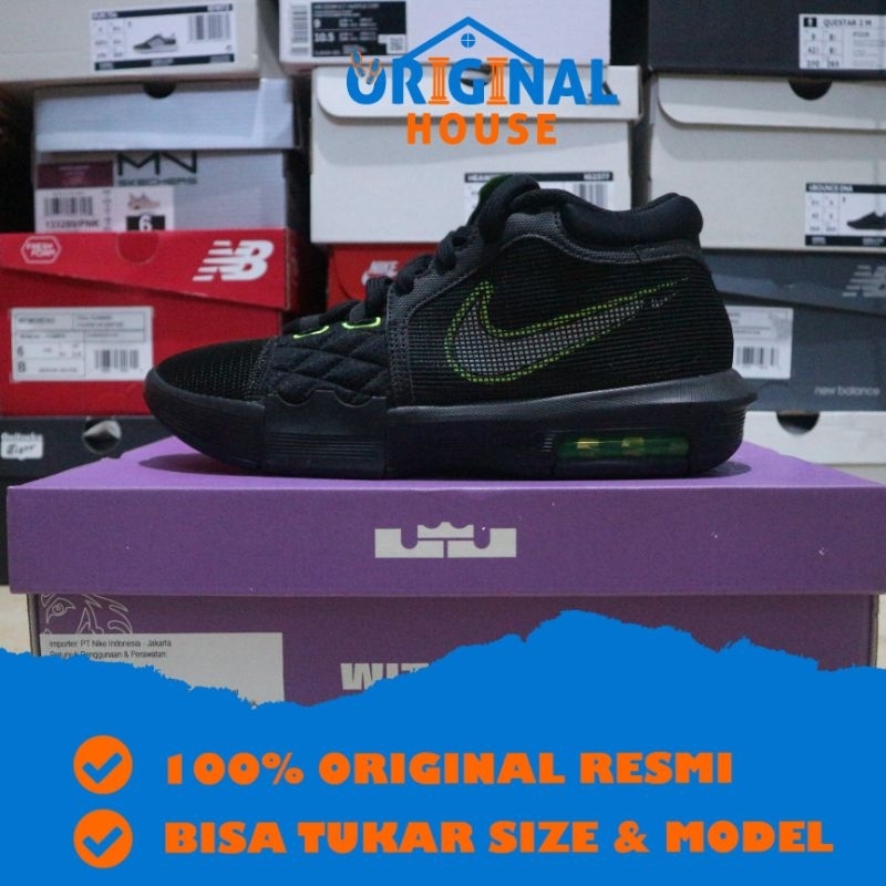 Jual Sepatu Basket Nike Lebron Witness 8 VIII EP Black FB2237 002 ...