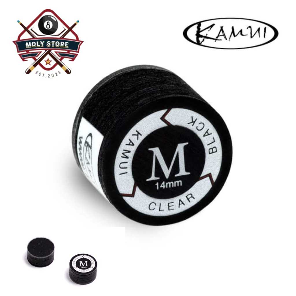 Jual Kamui Black Clear M - Medium Cue Tip - Billiard Japan Tip 14mm ...