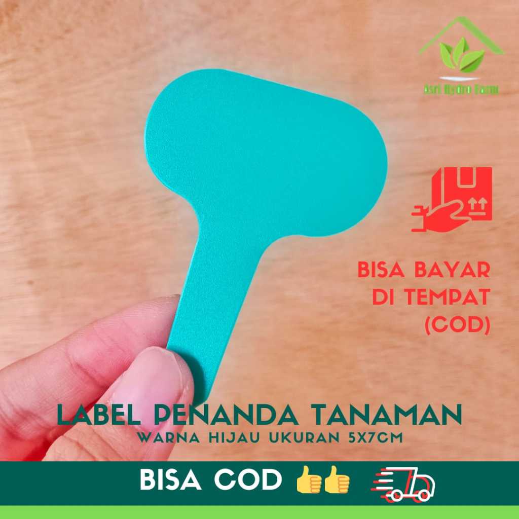 Jual LABEL PENANDA TANAMAN warna HIJAU, plant label name tag 1 lembar ...