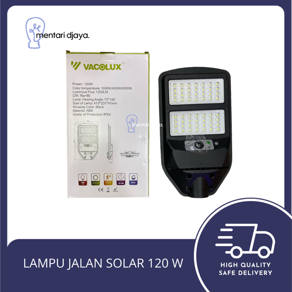 Jual Lampu Jalan PJU All in One LED 120W / Lampu Jalan Solar LED 120W ...