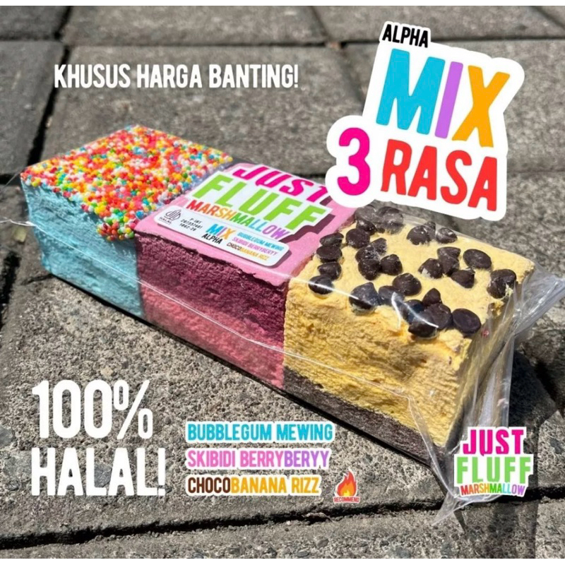 Jual marshmallow justfluff viral enak banyak pilihan rasa | Shopee ...