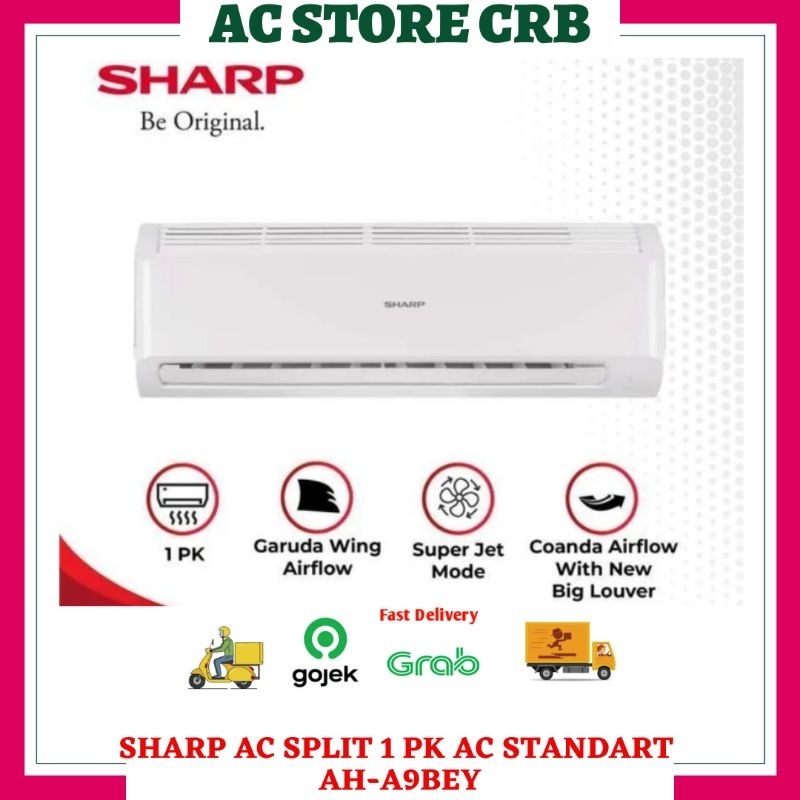 Jual AC SHARP SPLIT 1 PK Standart AH-A9BEY Low Watt (Unit Only ...