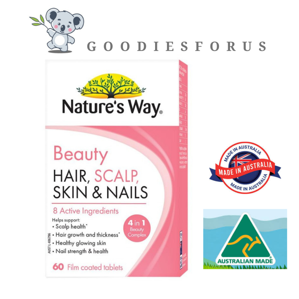 Jual Nature's Way Beauty Hair Scalp Skin & Nails 60 Tablets/Vitamin ...