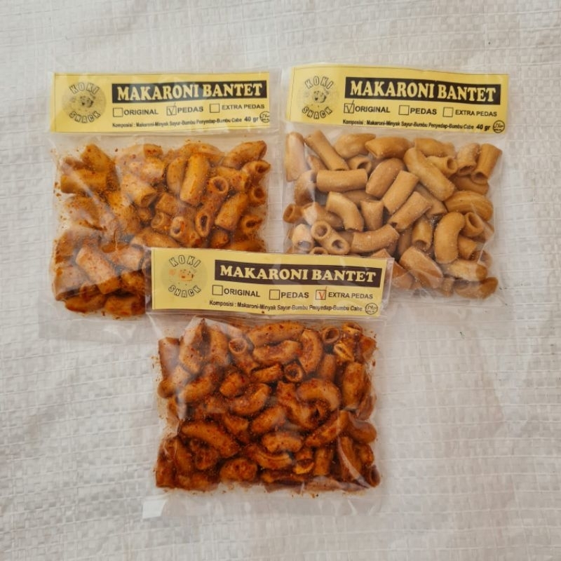 Jual Viral 40gr Makaroni Bantet Koki Snack Tasikmalaya | Shopee Indonesia