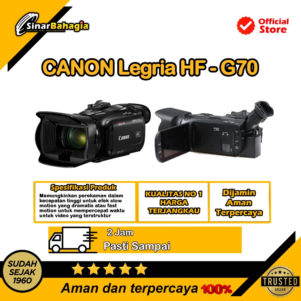 Jual Canon Legria HF G70 UHD 4K Camcorder Canon HFG70 HFG70 Canon G70 | Shopee Indonesia