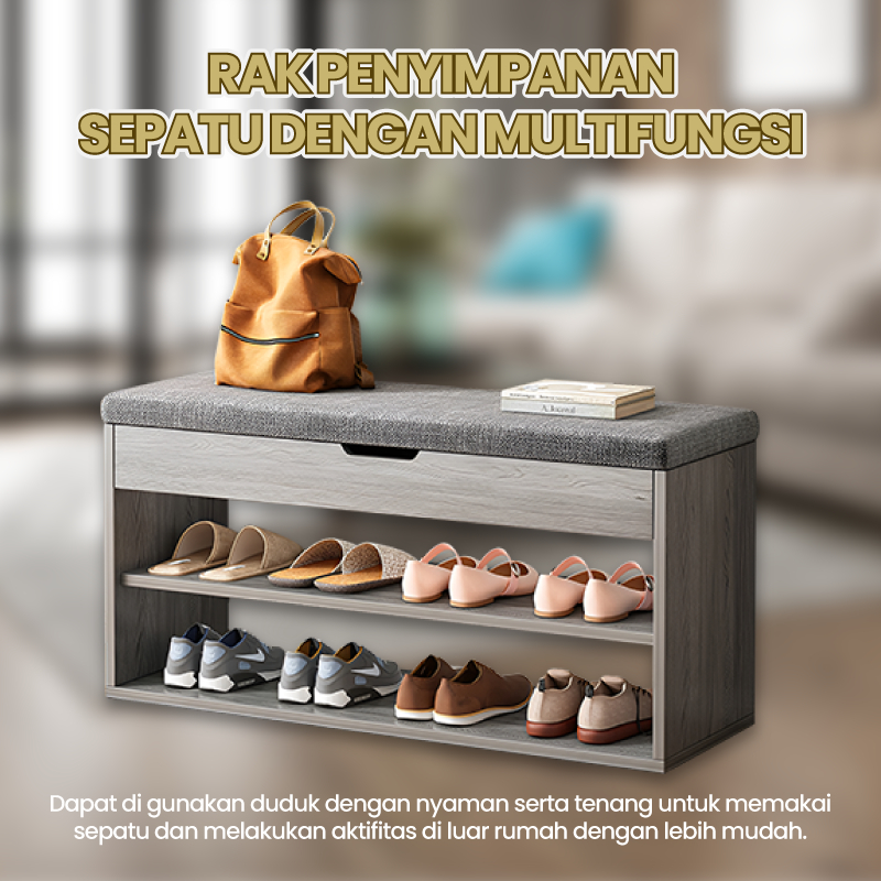 Jual Rak Sepatu bangku dengan penyimpanan Rak Sepatu Susun XJ-4 HOAS ...