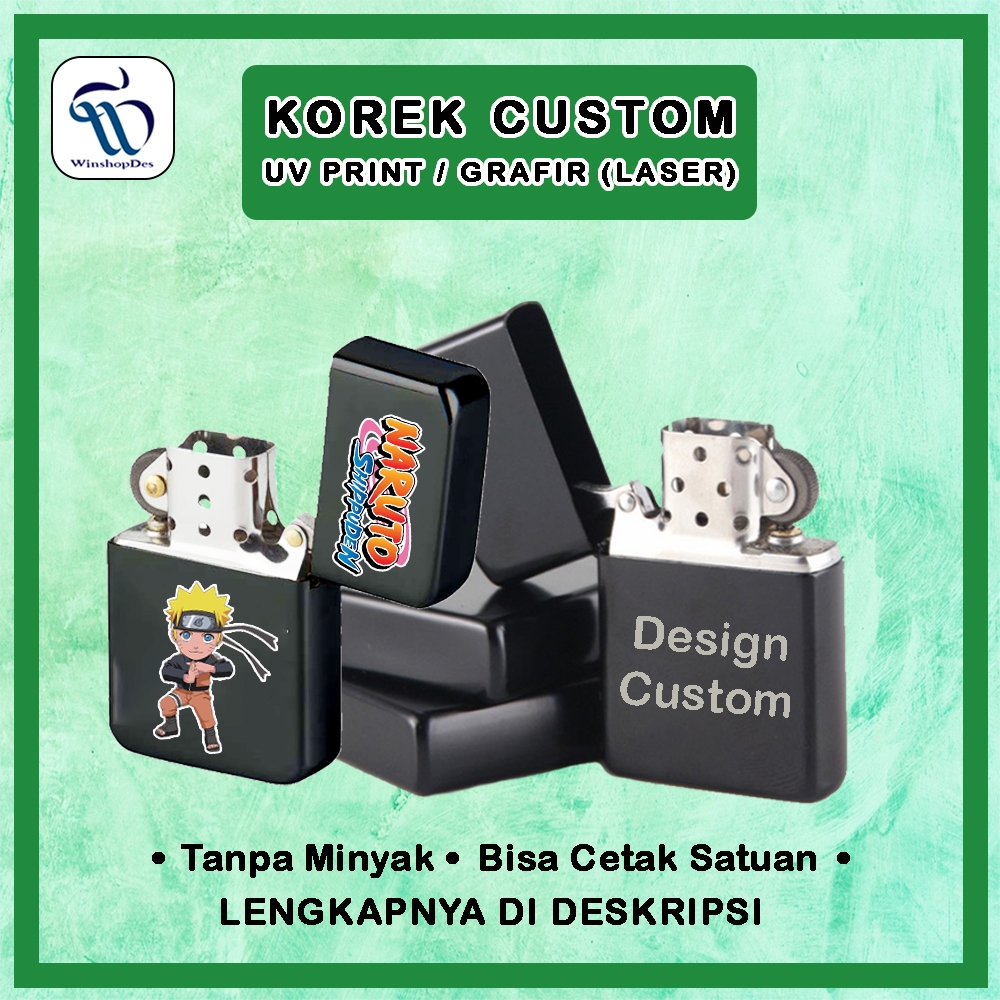 Jual Custom Korek Api / Lighter ZPPO - Cetak Grafir / Laser / UV ...