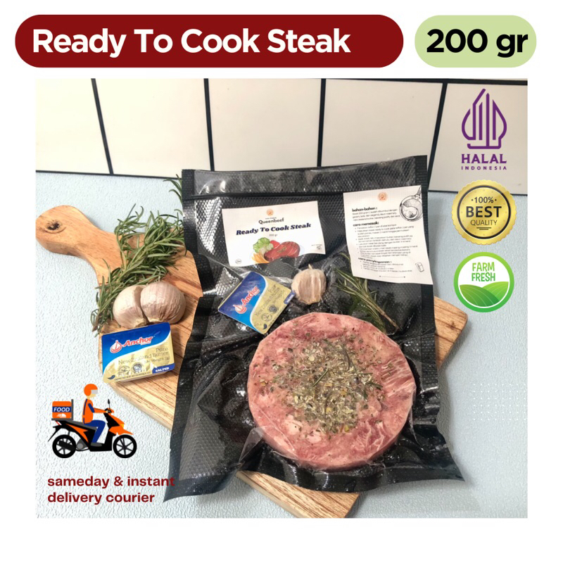 Jual Steak Ready to Cook Australian Premium Meltique 200 gram ( sirloin ...