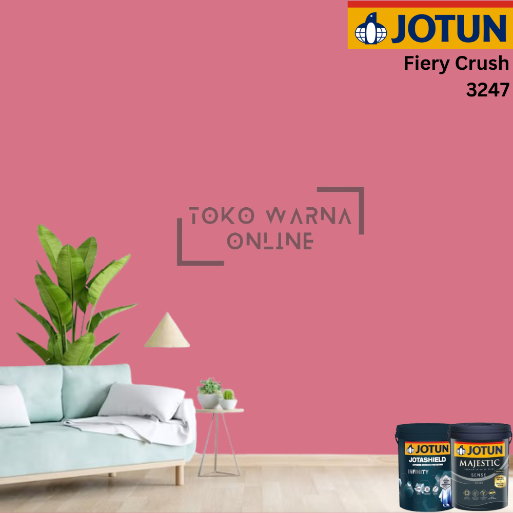 Jual CAT TEMBOK INTERIOR JOTUN SERIES - FIERY CRUSH 3247 (GALON ...