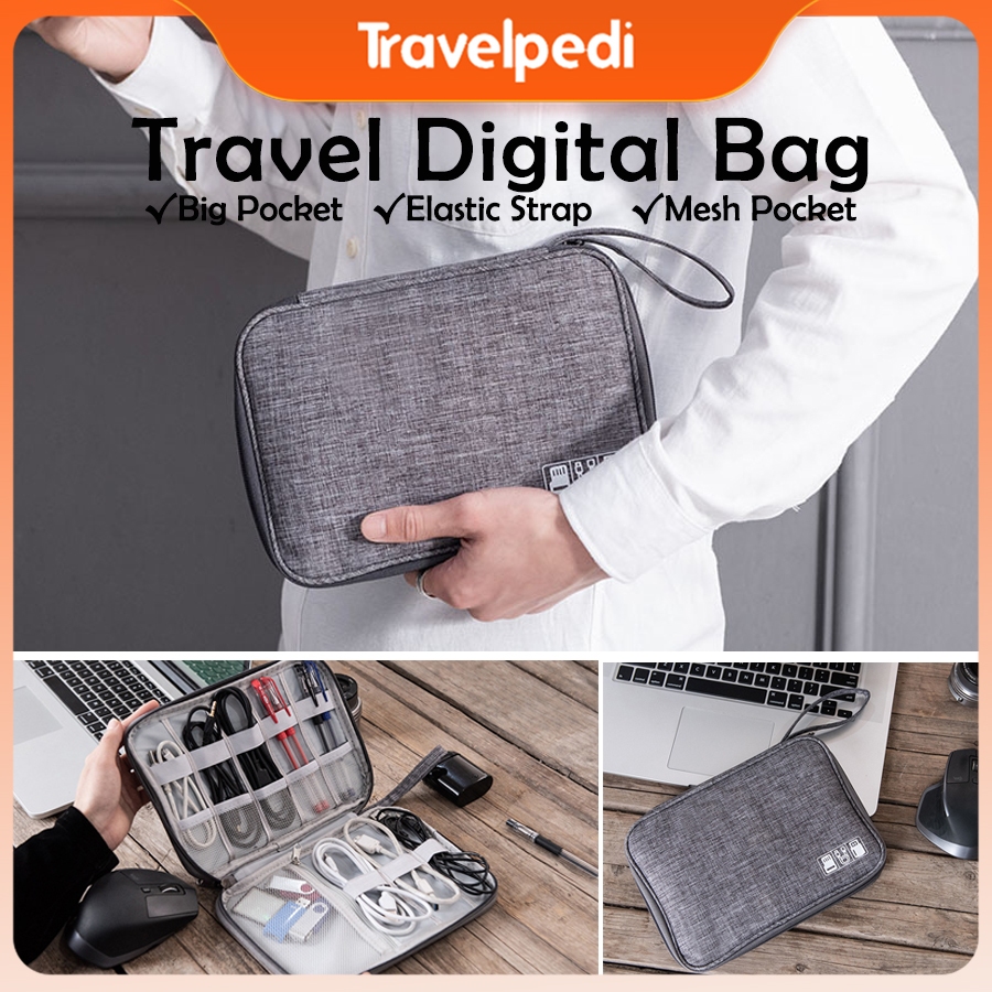 Jual Travel Digital Bag Organizer Bag Tas Perlengkapan Elektronik Bahan ...