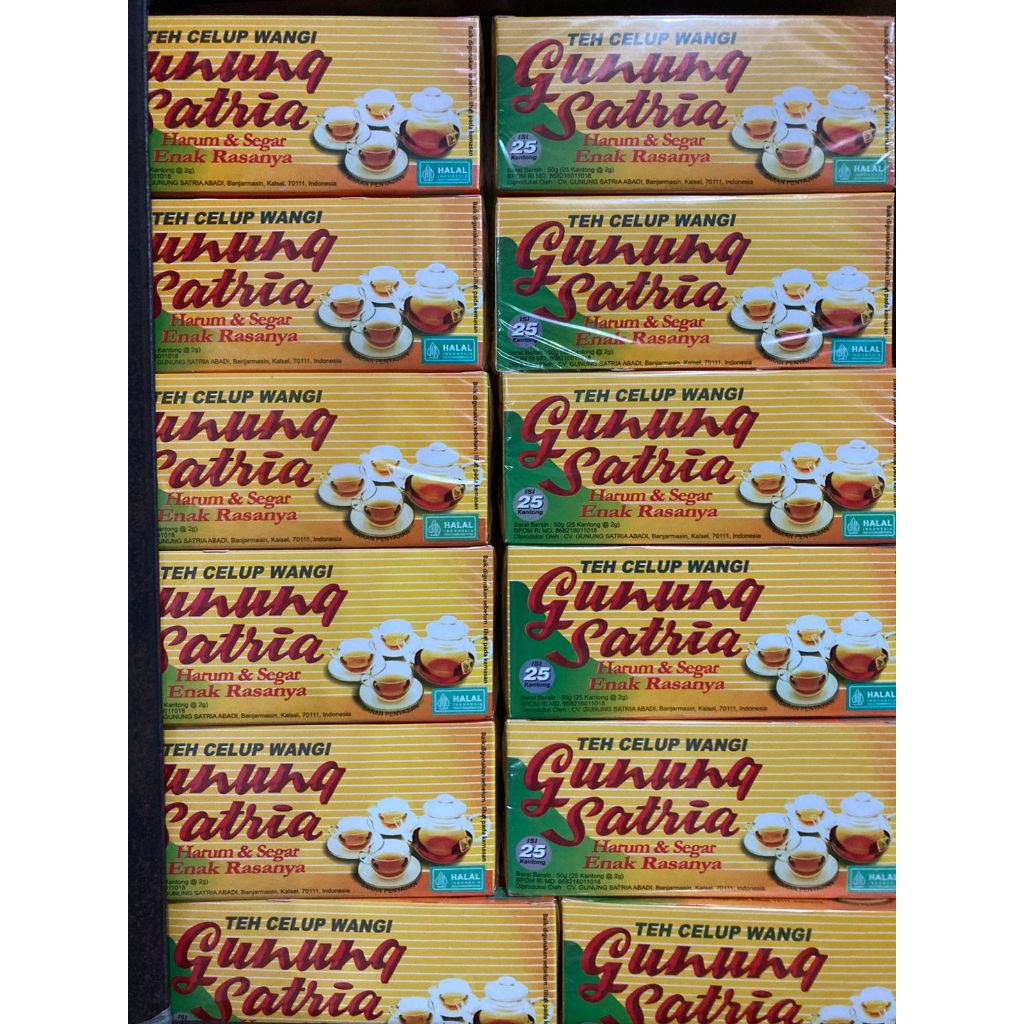 Jual Teh Gunung Satria khas Banjarmasin isi 25 | Shopee Indonesia
