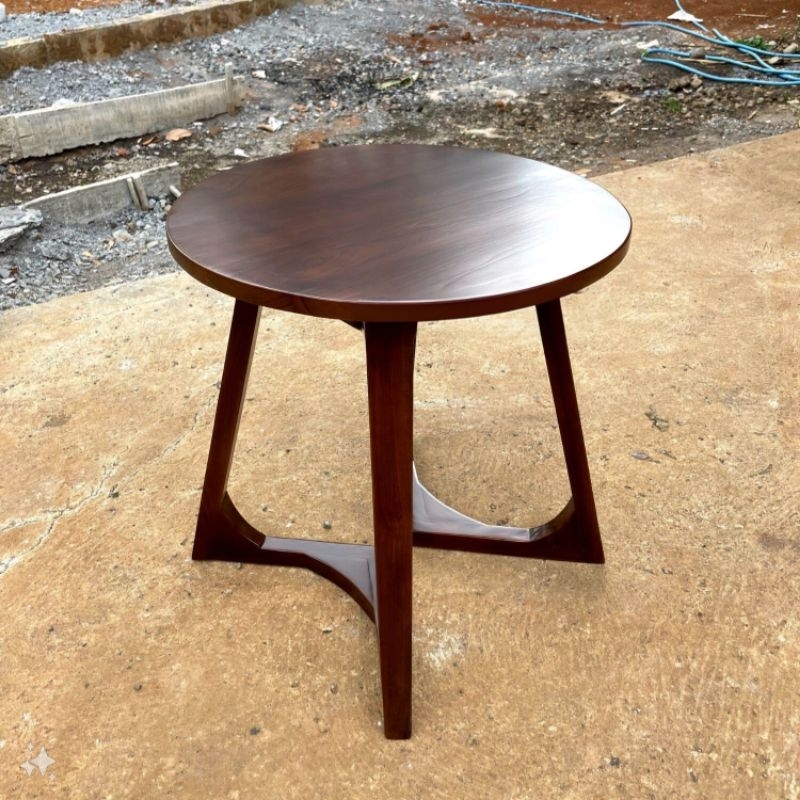 Jual meja teras v meja tamu bulat kaki v meja teras minimalis | Shopee ...