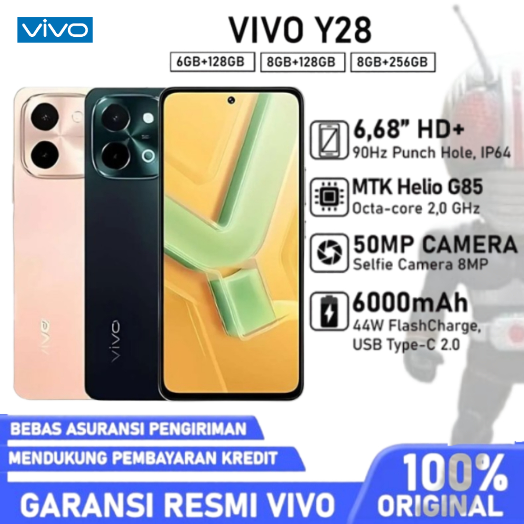 Jual VIVO Y28 NFC 6+128GB 8+128GB GARANSI RESMI | Shopee Indonesia