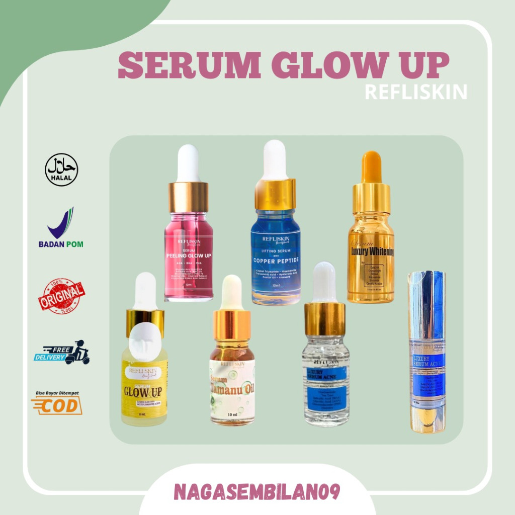 Jual SERUM REFLISKIN (SERUM GLOW UP / SERUM TAMANU / SERUM ACNE LUXURY ...