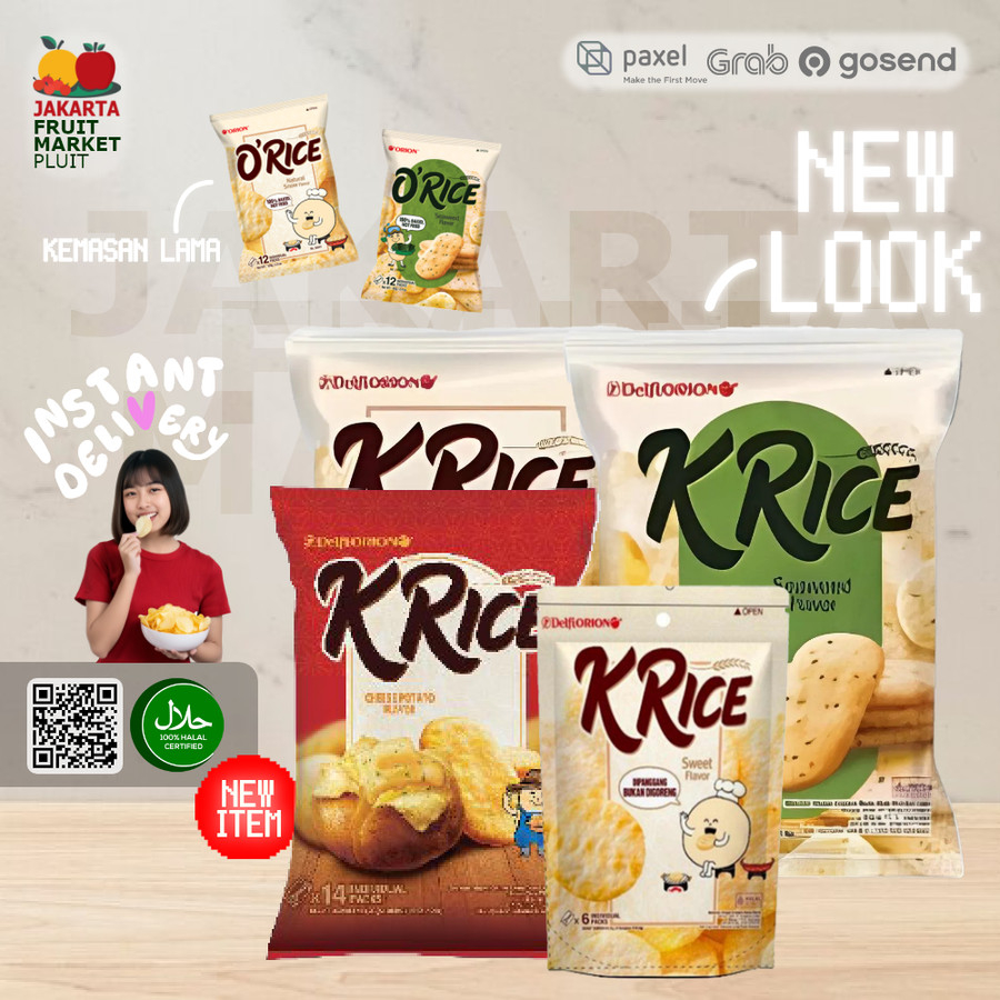 Jual KRICE / K'RICE / O'RICE / ORICE snack seaweed rice crackers ...