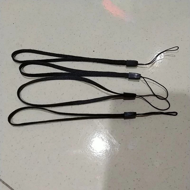 Jual Tali Hp Pendek Tali Strap HP Hitam panjang 17 Cm | Shopee Indonesia
