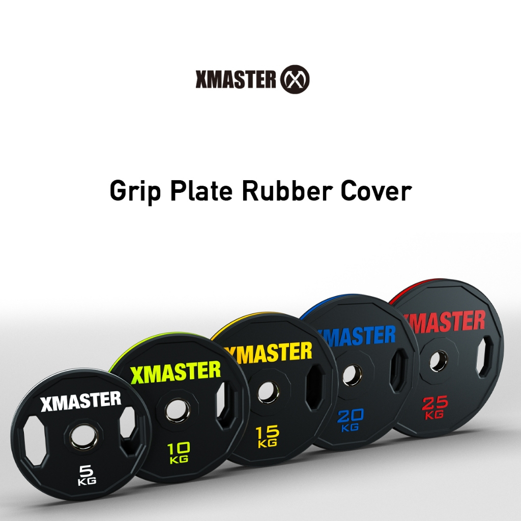 Jual XMASTER Hand Grip Plates Rubber Weight Plate Fitness CrossFit ...