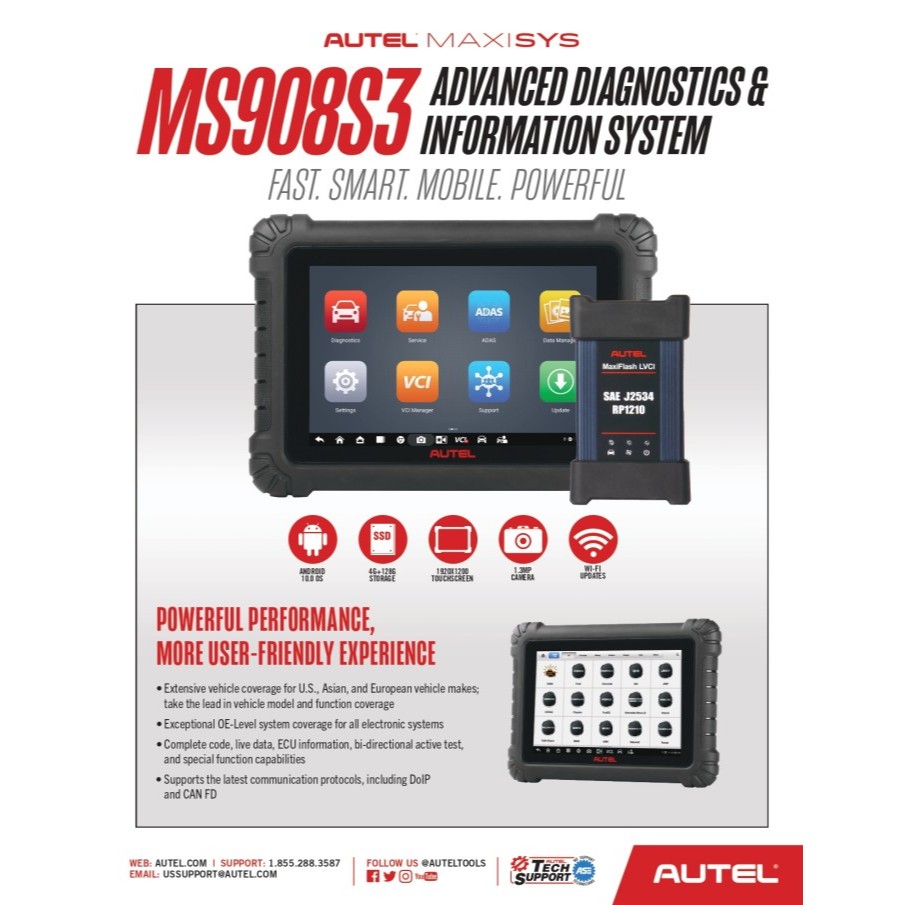 Jual Autel MaxiSYS MS908S3 Diagnostik Tool Universal Generasi Terbaru ...