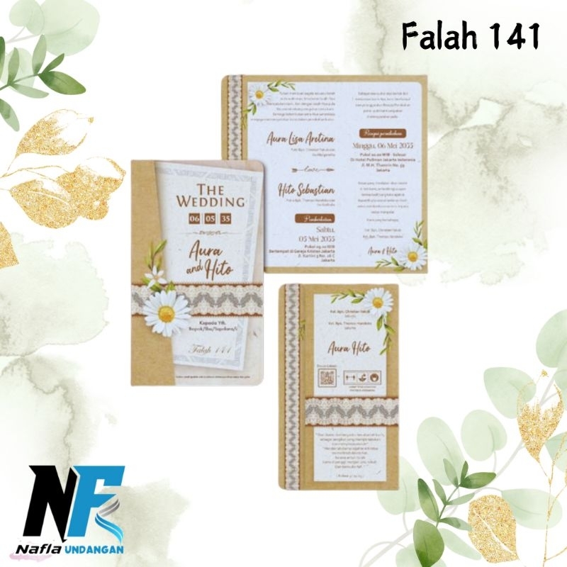 Jual Blangko Undangan atau Kertas Undangan Pernikahan FALAH 141 Harga ...