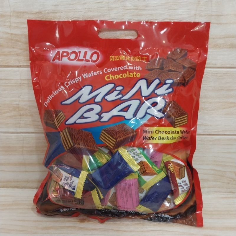 Jual Apollo Wafer Coklat Mini Bar Isi 50pcs | Shopee Indonesia