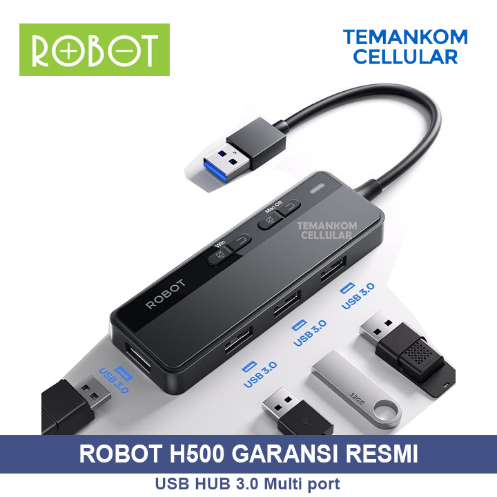 Jual USB HUB Adapter Robot H500 4 port USB 3.0 extension GIGABIT faster ...