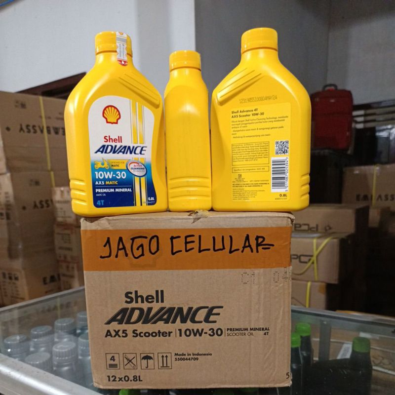 Jual Oli shell Advance AX5 Matic 10W30 800ml Original | Shopee Indonesia