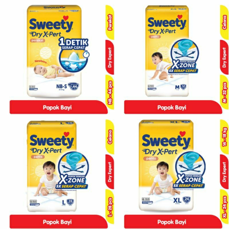 Jual Sweety Bronze Dry X-Pert NB-S44/M32/L28/XL24/XXL18 | Shopee Indonesia