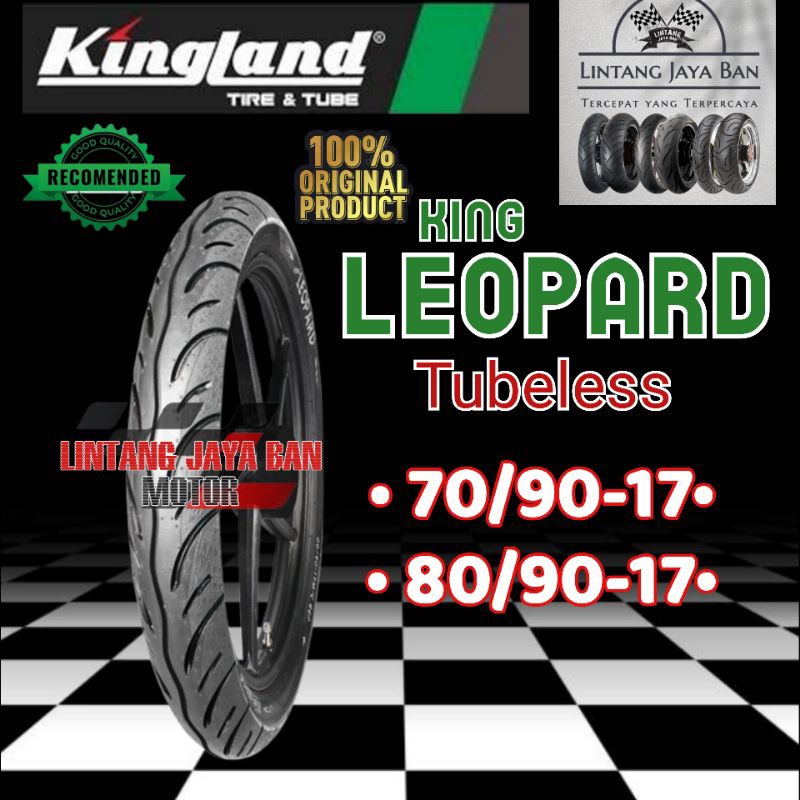 Jual Ban motor bebek Tubeless ring 17 standard 70/90-17 80/90-17 kingland king Leopard | Shopee ...