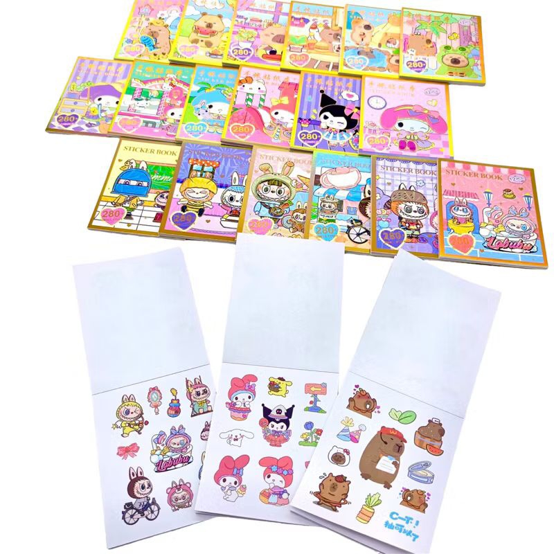 Jual Stiker Buku Tempel Sanrio Labubu Dan CAPY / TEMPELAN BUKU Sanrio ...