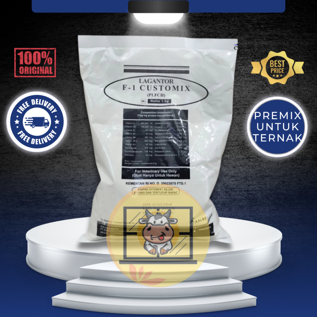 Jual LAGANTOR F1 CUSTOMIX 1 KG - Premix Penggemukan Sapi Kambing Kelinci Pedaging | Shopee Indonesia