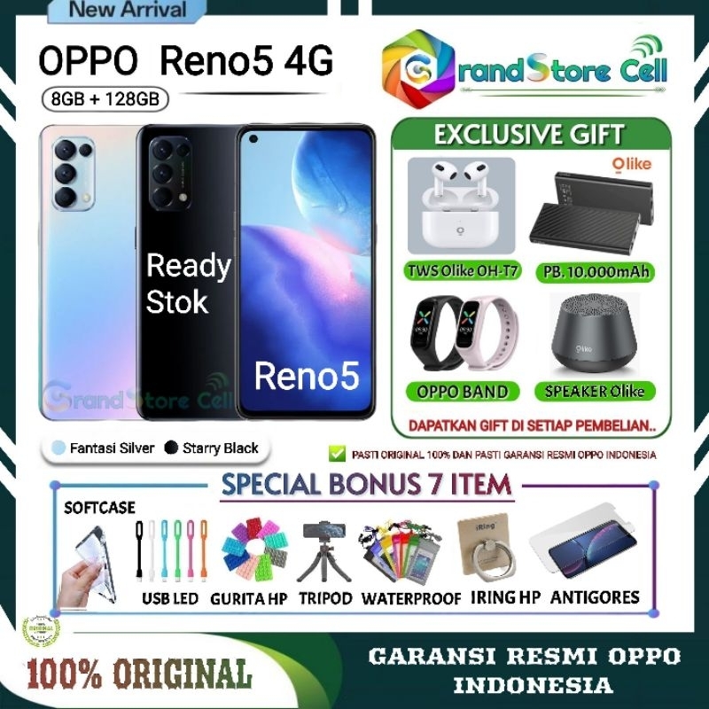 Jual OPPO Reno 5 4G RAM 8/128GB | OPPO Reno5 4G 8/128GB GARANSI RESMI ...