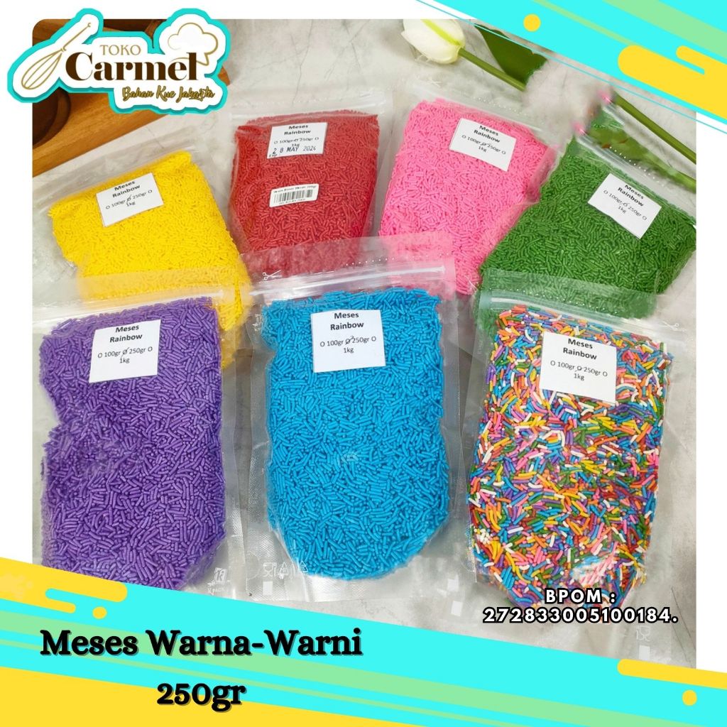 Jual Meses Meises Coklat Warna Warni 250gr | Shopee Indonesia